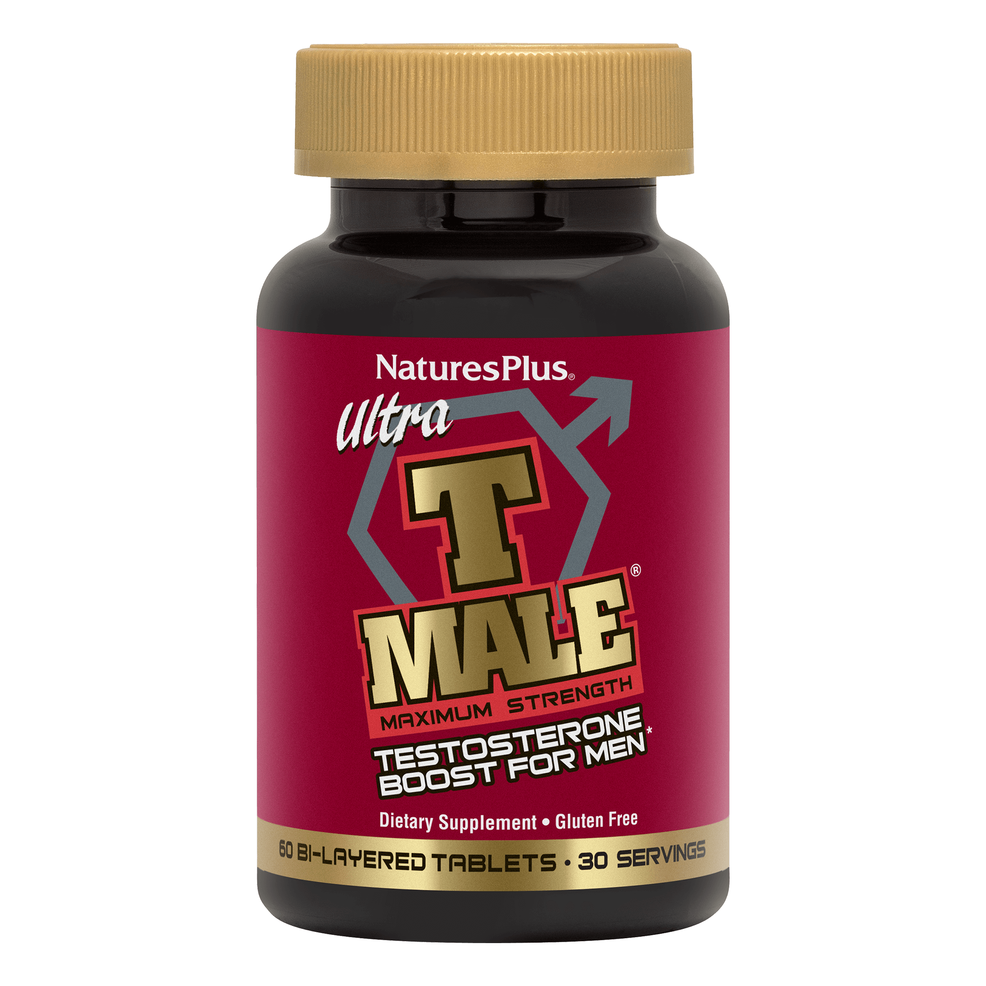 Ultra T MALE® Extended Release Bi-Layer Tablets - NaturesPlus